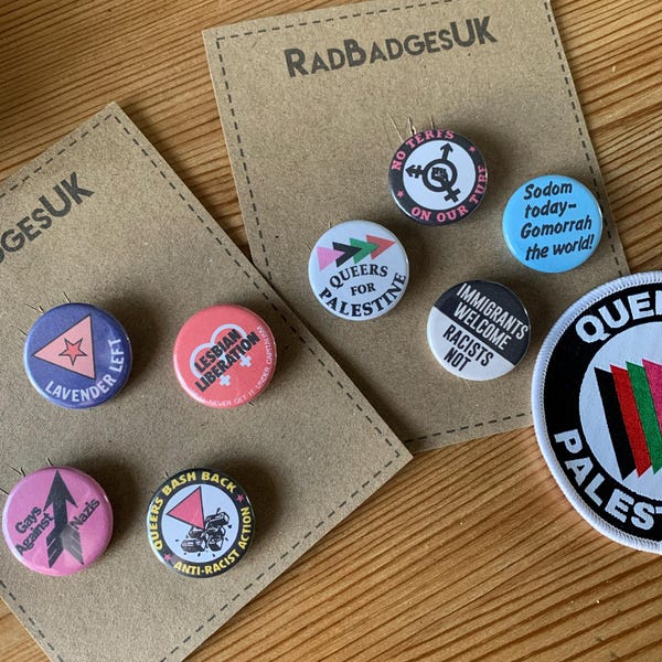4 Vintage Remake Political Button Badges Socialist Liberal Healthcare ...