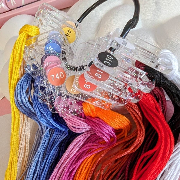ACRYLIC Thread Drops | Floss Drops | Organiser Drop for Cross Stitch ...