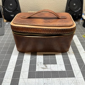Leather Box Pattern Toiletry Bag Pattern Leather DIY Pdf Download ...