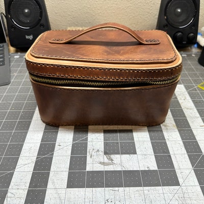 Leather Box Pattern Toiletry Bag Pattern Leather DIY Pdf Download ...