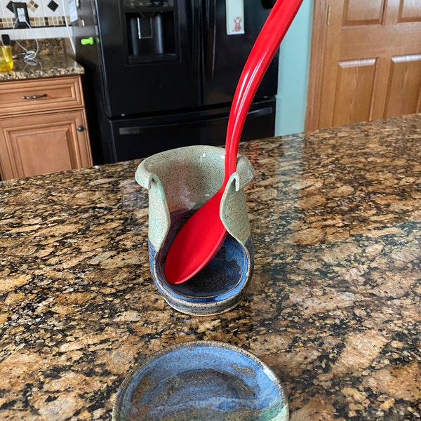 Handmade Upright Spoon Rest: Ceramic Kitchen Utensil Holder - Etsy