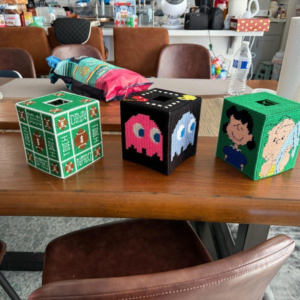 Nascar Handmade Race Car Racing Sports Logo Plastic Canvas Tissue Box ...