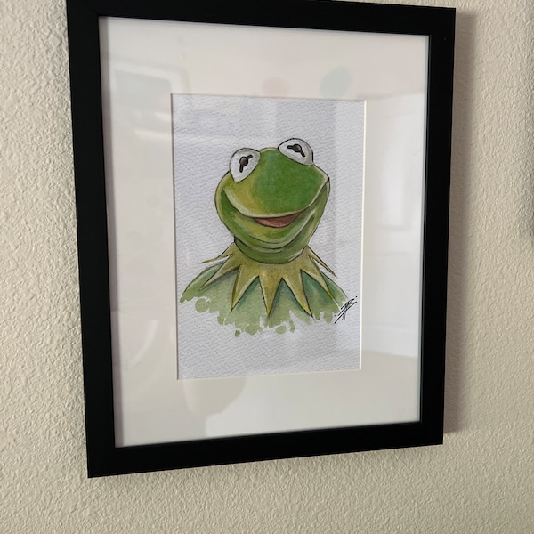 Kermit Portrait / Fine Art Quality Print (multiple Sizes) / Muppets ...