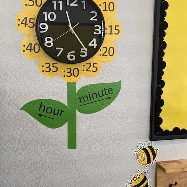 Time for Kids, Teach Time to Kids, Kindergarten Decor, Preschool Wall ...