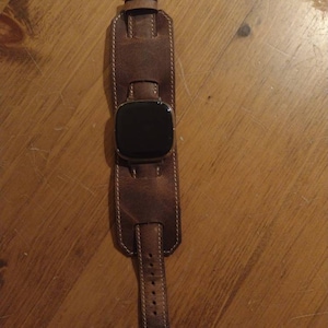 Cuff Leather Band for Fitbit Versa 4 Sense 2 Versa 3 Sense 2 1 Lite ...