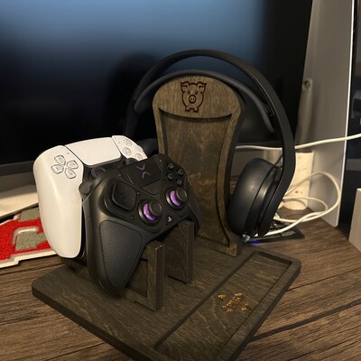 Personalized Controller Stand, Headphone Holder, Boyfriend Birthday ...