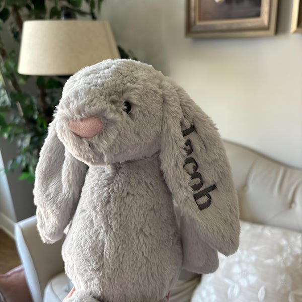 Personalized Baby Gift| Personalized Bunny Rabbit,personalized Stuffed ...