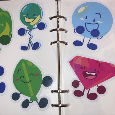 Battle for Dream Island HAVE COTS Sticker Pack Bfb Fan Art Bfdi Leafy ...