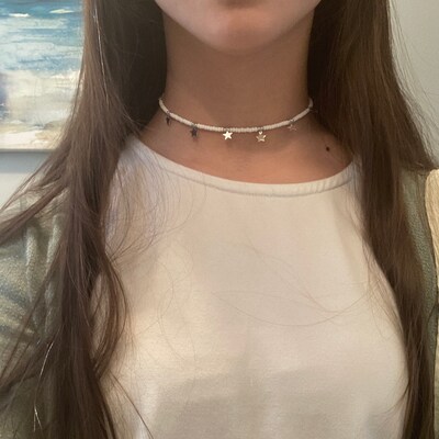 Native White VSCO Waterproof Beaded Choker Necklace, Surf Jewelry ...