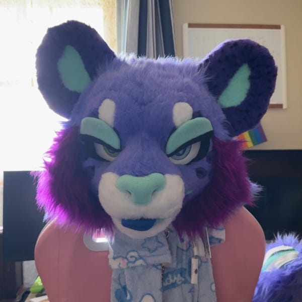 Red Clown Dino Cow Mini Partial Fursuit - Etsy