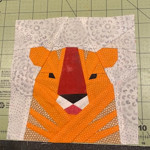 TIGER Block PDF Pattern - Etsy