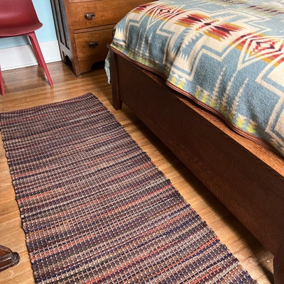 Rag Rug Traditional Craft Contemporary Design Always Recycled - Etsy