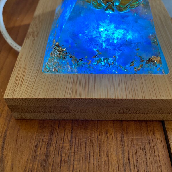 1PC RGB 7 Colors Changing LED Light Lamp Base for Orgone Pyramid - Etsy