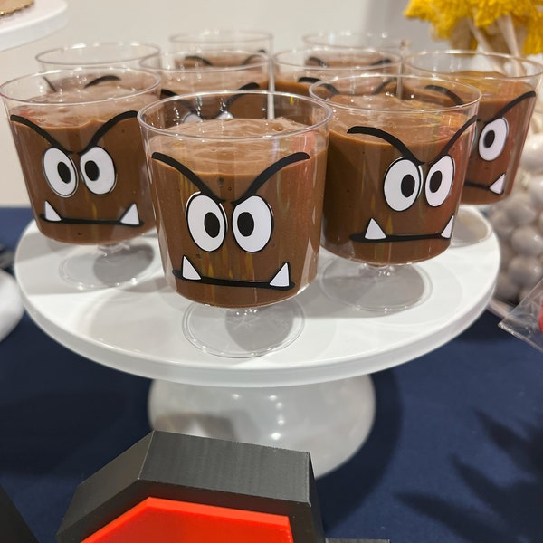 Vinyl Decal: Set of 4 Goomba Vinyl Decals (2.25" Wide) - Etsy