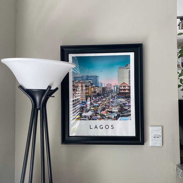 LAGOS Nigeria Beautiful Sunset Wall Art Digital Poster Download - Etsy