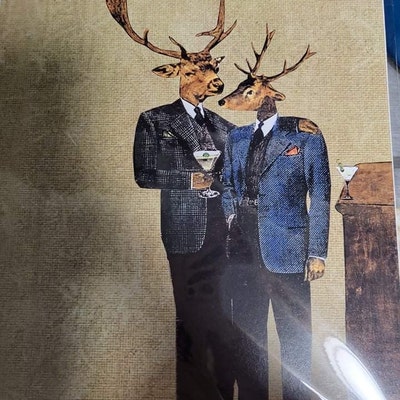 Gay Art Print, 8x10 Deer Wall Decor, Animal LGBTQ Gift, Art for Men ...