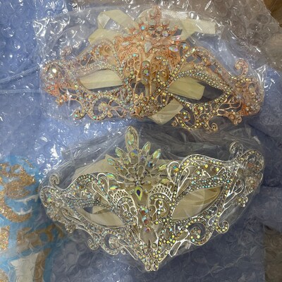 Gold Rhinestone Gold Crown Headband Wedding Bride Princess - Etsy