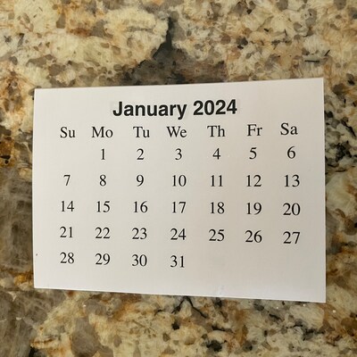 2024 Mini Calendar - Etsy