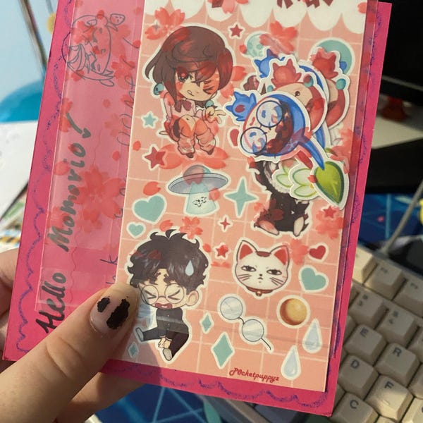 JJK Jujutsu Kaisen 4 Pc Cat Parade Stickers | Gojo Yuji Nobara Megumi ...