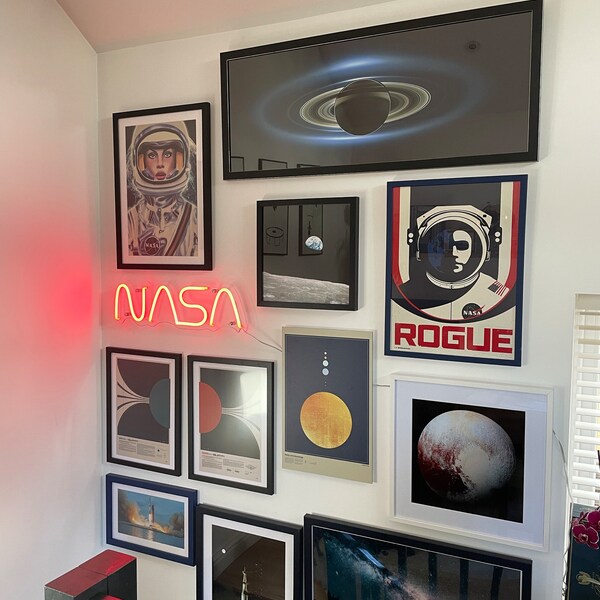 NASA Neon Sign, Space Neon Light, Gifts for NASA Fans, Neon Sign ...