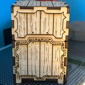 Dice Box. 3mm, 3.175mm, 4mm, 5mm. Laser Cut Files SVG, PDF, CDR Digital ...