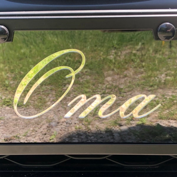 Custom Mirror License Plate, Car Tag, Personalized Car Tag, Custom ...