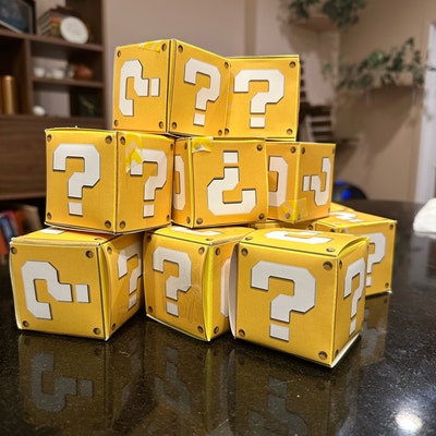 Super Mario Question Treat Box DIY Printable - Etsy