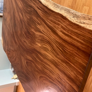 Live Edge Dining Table Kiln Dried Custom Monkey Pod Slabs - Etsy