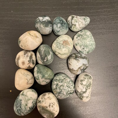 Tree Agate Tumbled Stones A Grade Healing Crystals, Gemstone Natural ...