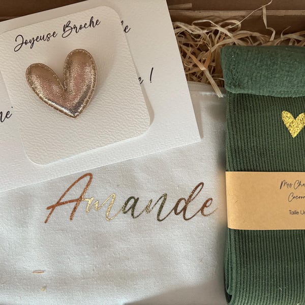 Broche coeur message personnalisé. Cadeaux d'invités pour mariage ...