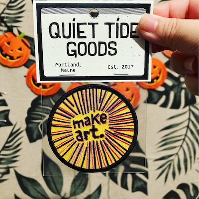Make Art. Embroidered Patch - Etsy