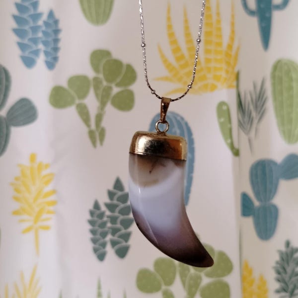 Natural Stone Angel Wing Pendant Necklace,blue,brown Sand Stone ...