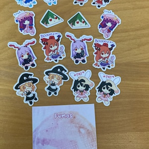 Touhou 8 Imperishable Night Fumo Vinyl Stickers / Fumo Stickers ...