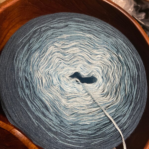 You - Blue Gradient Yarn - Blue Cotton Yarn - Blue Acrylic Yarn - My ...