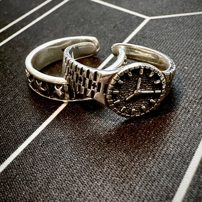 Sterling Silver Ring Poker Ring 925 Ring Adjustable Ring - Etsy