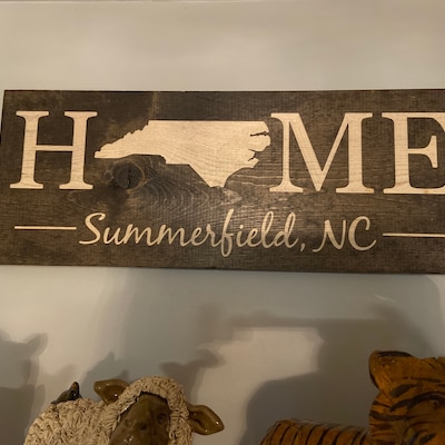 North Carolina Sign, Home Sweet Home, North Carolina Decor, North ...