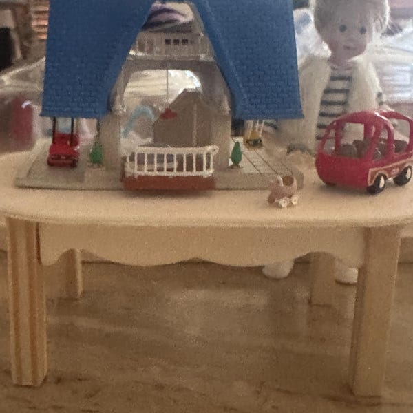 Made-to-order TINY Fisher-price Little People House & Accessories 1:12 Scale Dollhouse for Your ...