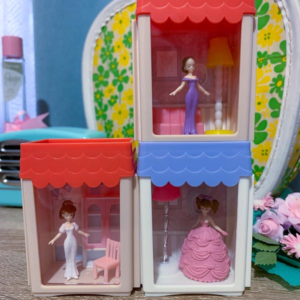 Small Toy Display Case House Room Protector Stacking Japan Calico ...