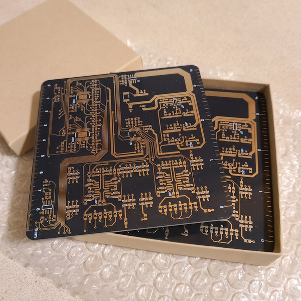 Circuit Board Coasters - Customized Text - Coffee Tea Computer Gift ...