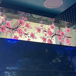 Botanical Springtime Flower Window Cling Decal. Crocuses, Ferns ...