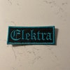 Custom Name Patch Embroidered Personalized Iron on Name Tag Old English ...
