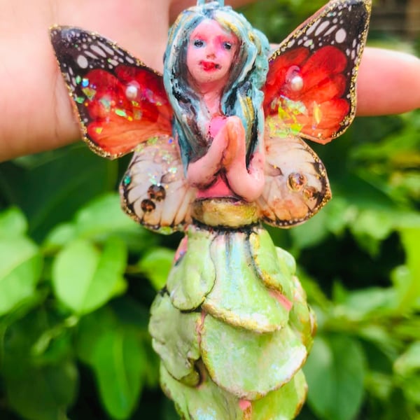 Tiny Fairies Tiny Butterfly Wing Fairies Fairy Ornament Fairy ...