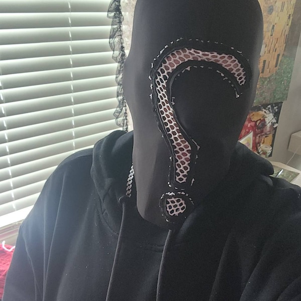 Handmade Balaclava Ski Mask, Torn and Tattered, Shabby Tacky Cotton ...