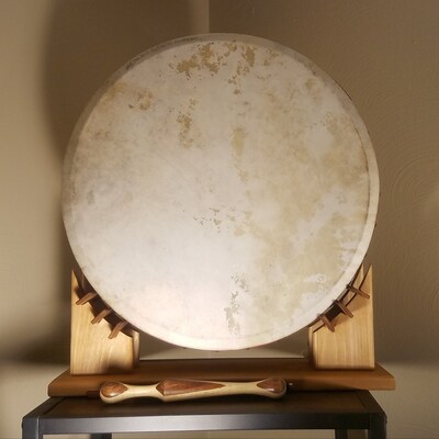 Frame Drum Display Stand, Alder and Cedar, Hand Cut & Stained, 1024 ...