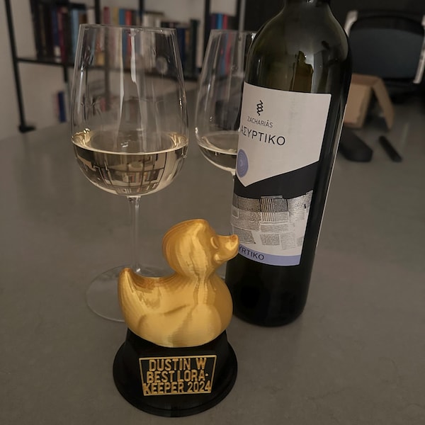 Personalised Rubber Ducky Trophy, Rubber Duck Fun Trophy, Rubber Duck ...
