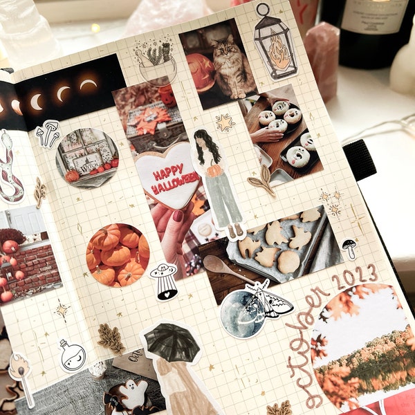 Aesthetic Monthly Habit Tracker Sticker Goals Tracker Daily Habit ...