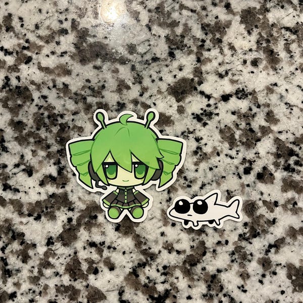 Alien Kasane Teto Sticker Chibi Gnarp Gnarp Ver. - Etsy