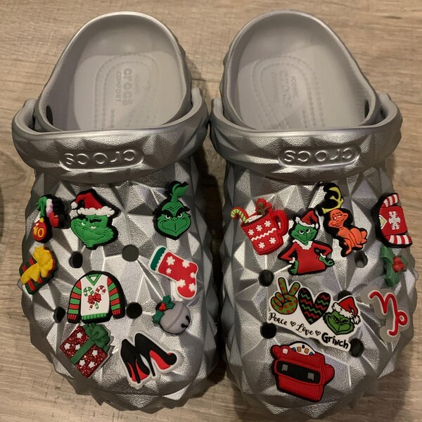 Deluxe Metal Dog Shoe Charm for Rubber Clogs Yorkie, Pomeranian, Bichon ...