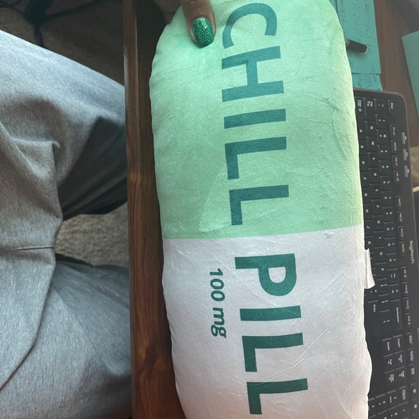 Chill Pill Decorative Throw Pillow Gift for Home, Apartment, Dorm Room ...