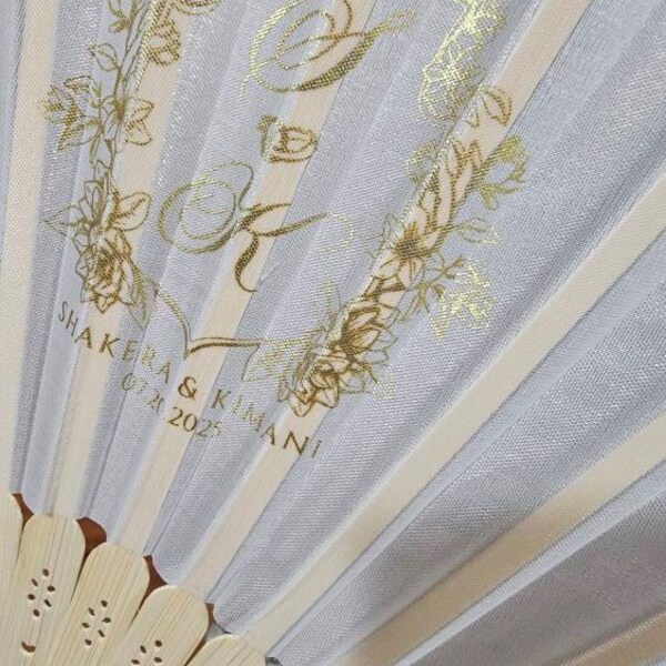 Sage Green Laser Engraved Silk Hand Fans,personalized Bamboo Silk Fans ...